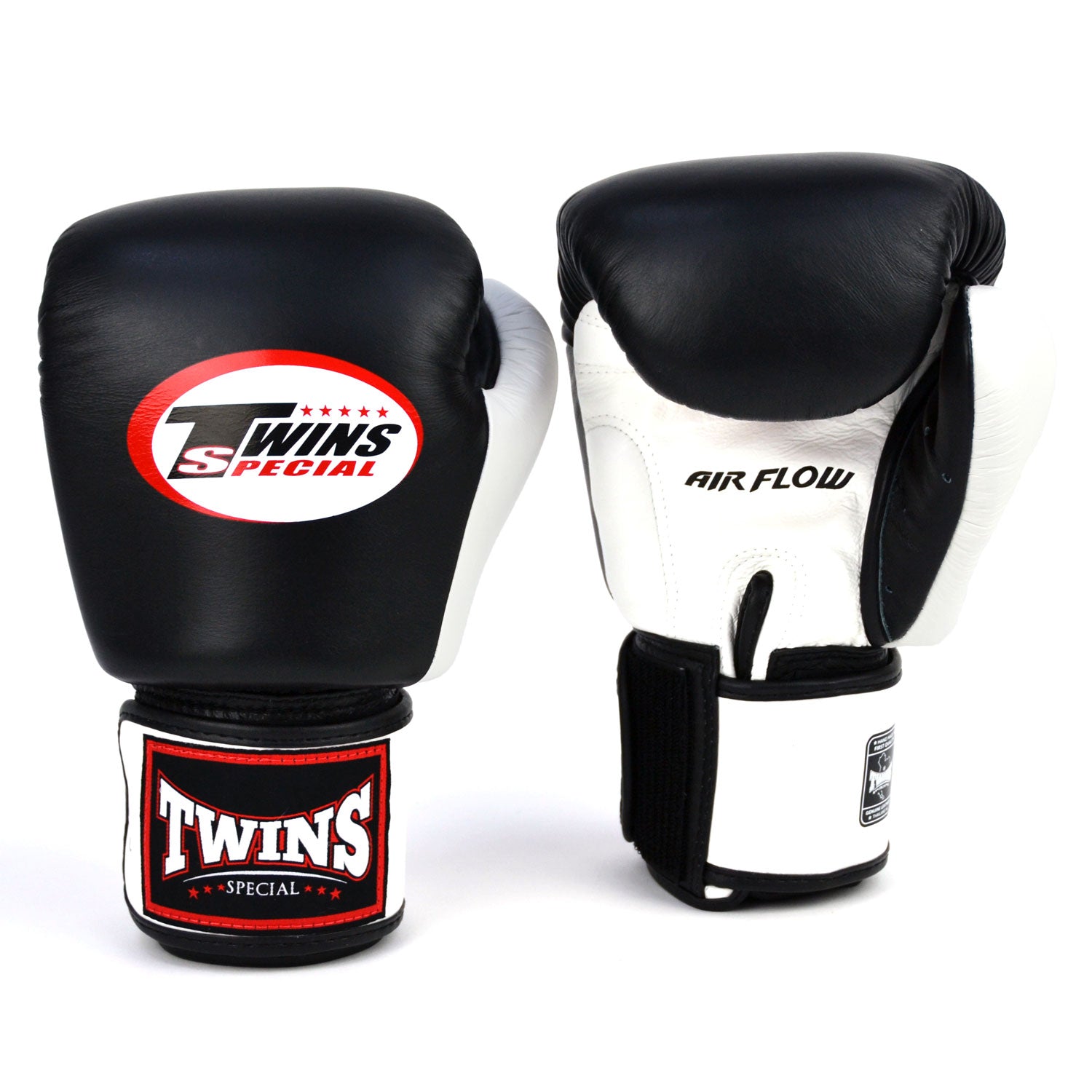 BGVLA2-2T Twins Air Flow Boxing Gloves Black-White-Red – Muaythai-Boxing