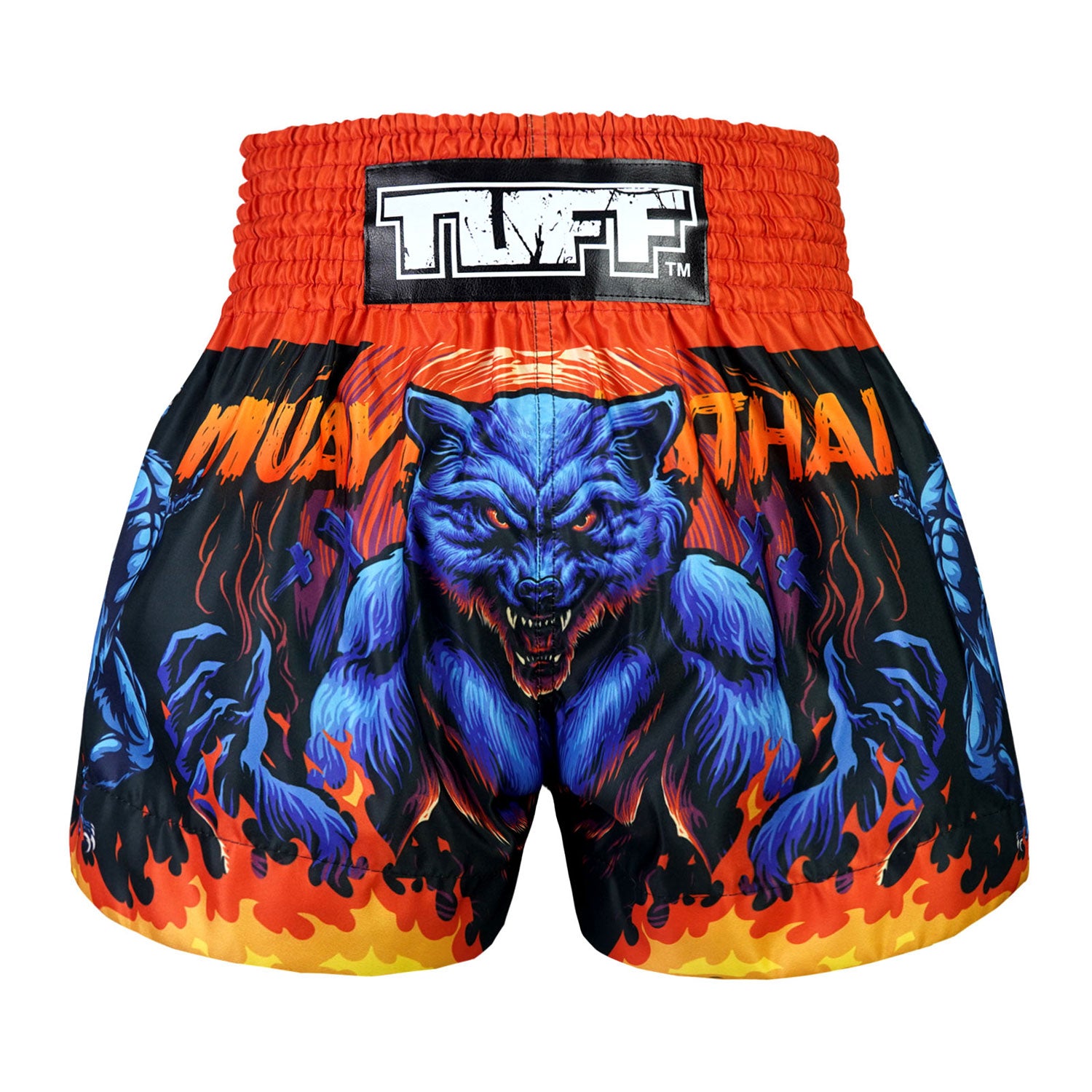 MS683 TUFF Muay Thai Shorts Midnight Werewolf – Muaythai-Boxing