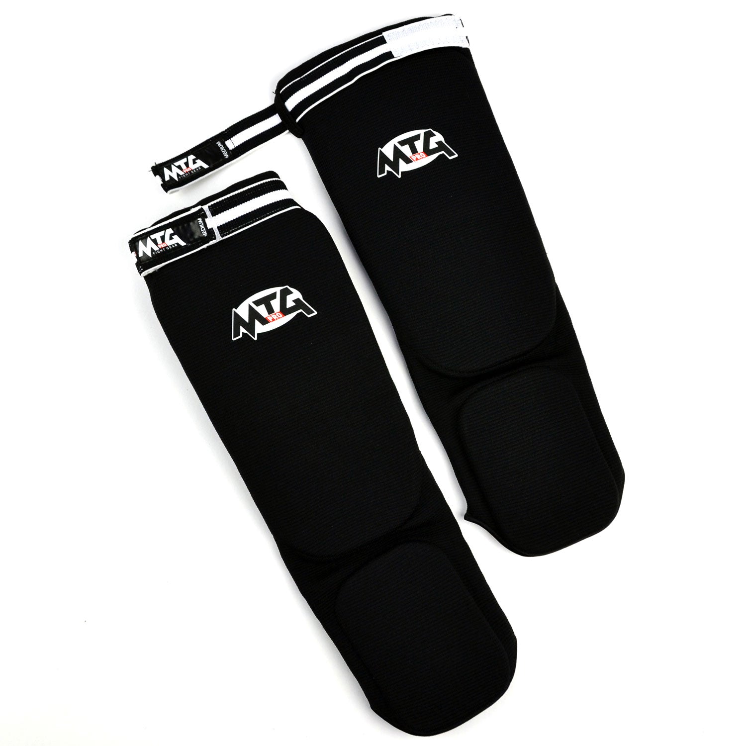 SF2 MTG Pro Elastic Shin Pads Black – Muaythai-Boxing